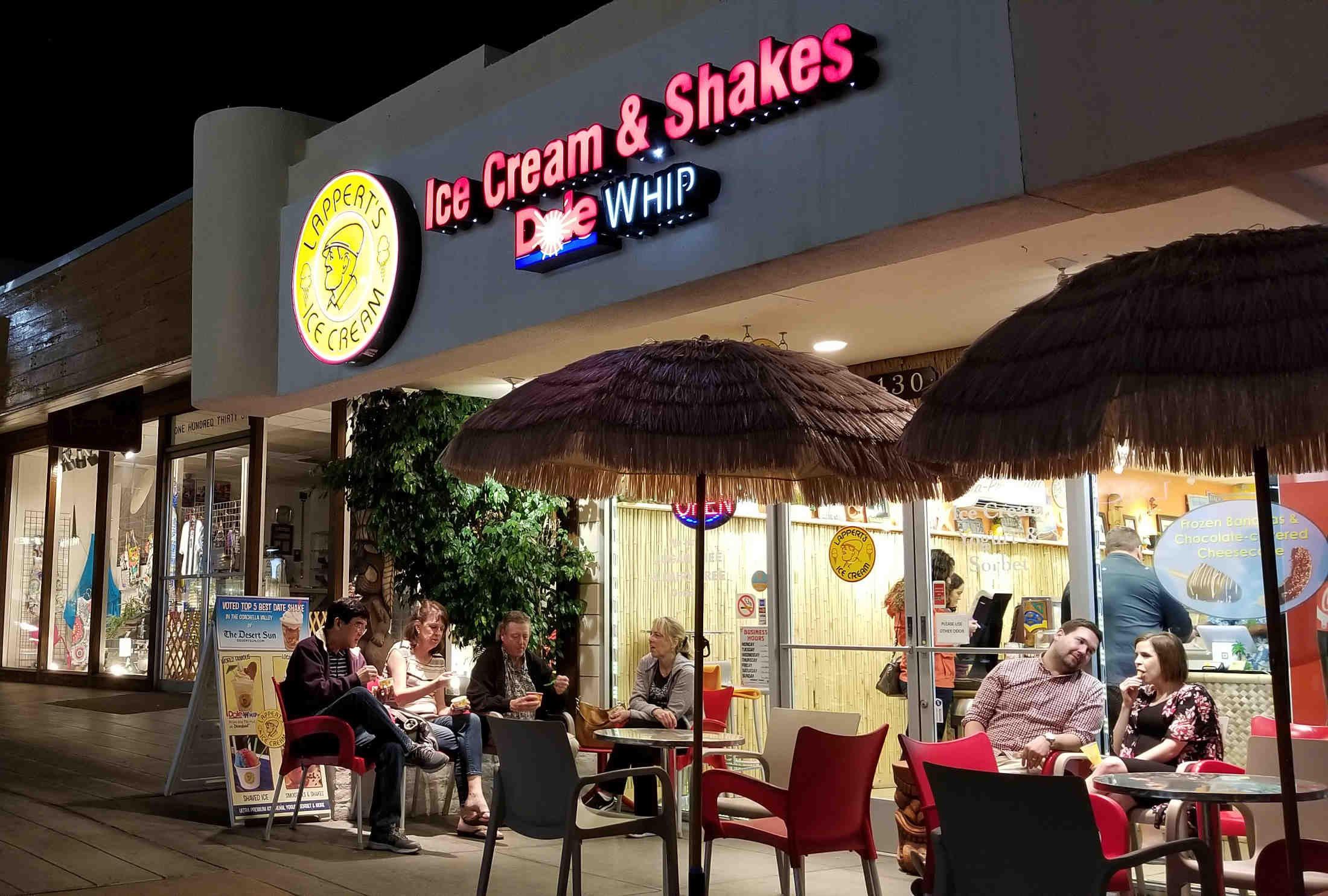 LPS Exterior Night-web | Lappert's Palm Springs