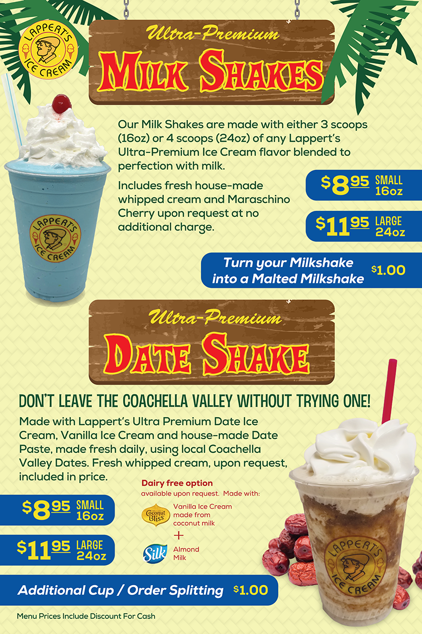 Best Date Shakes Palm Springs, Ice Cream Date Shakes, Lappert's Palm ...